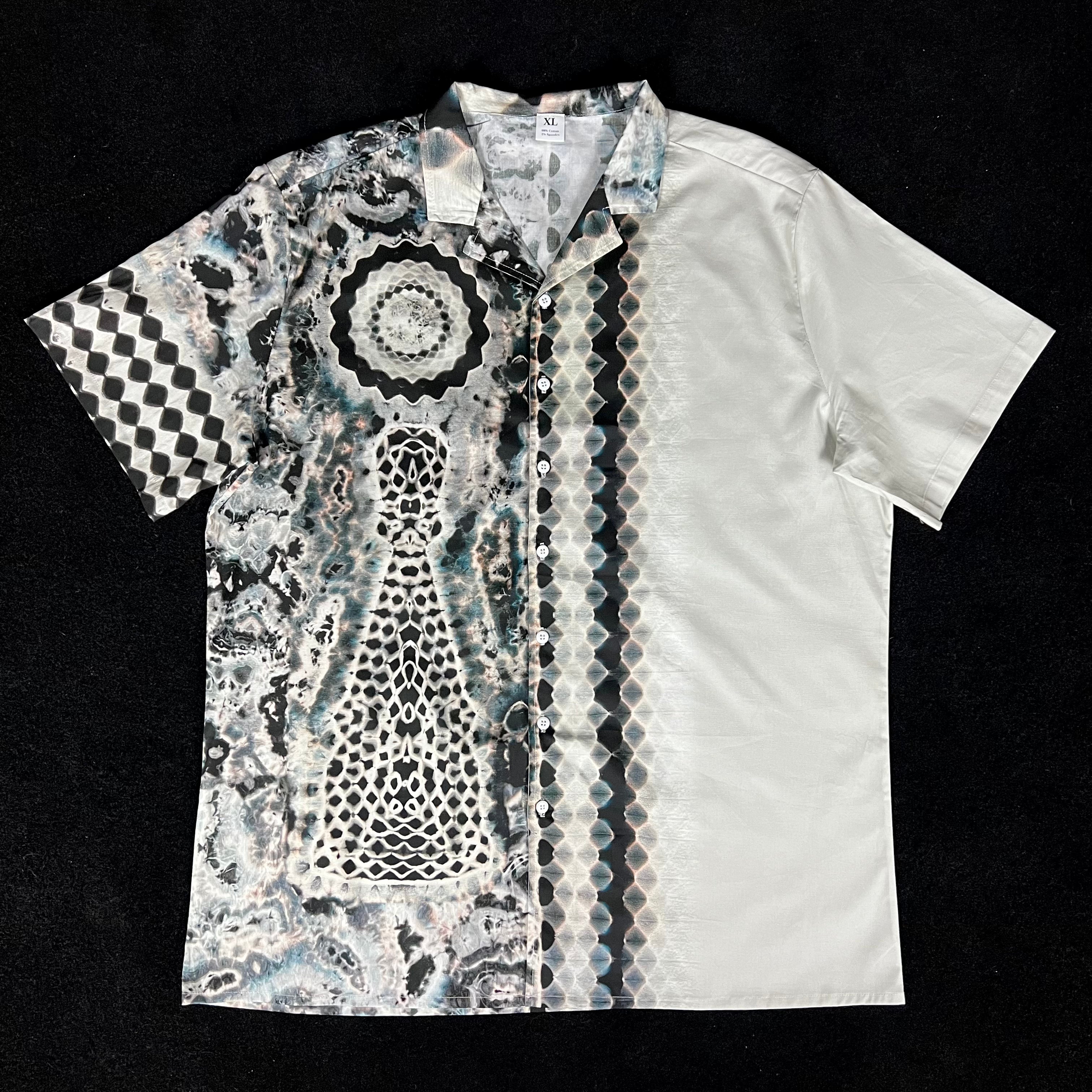 "Queen's Gambit" Cotton PRINT Button Down (LE of 50) – JHudson TieDye